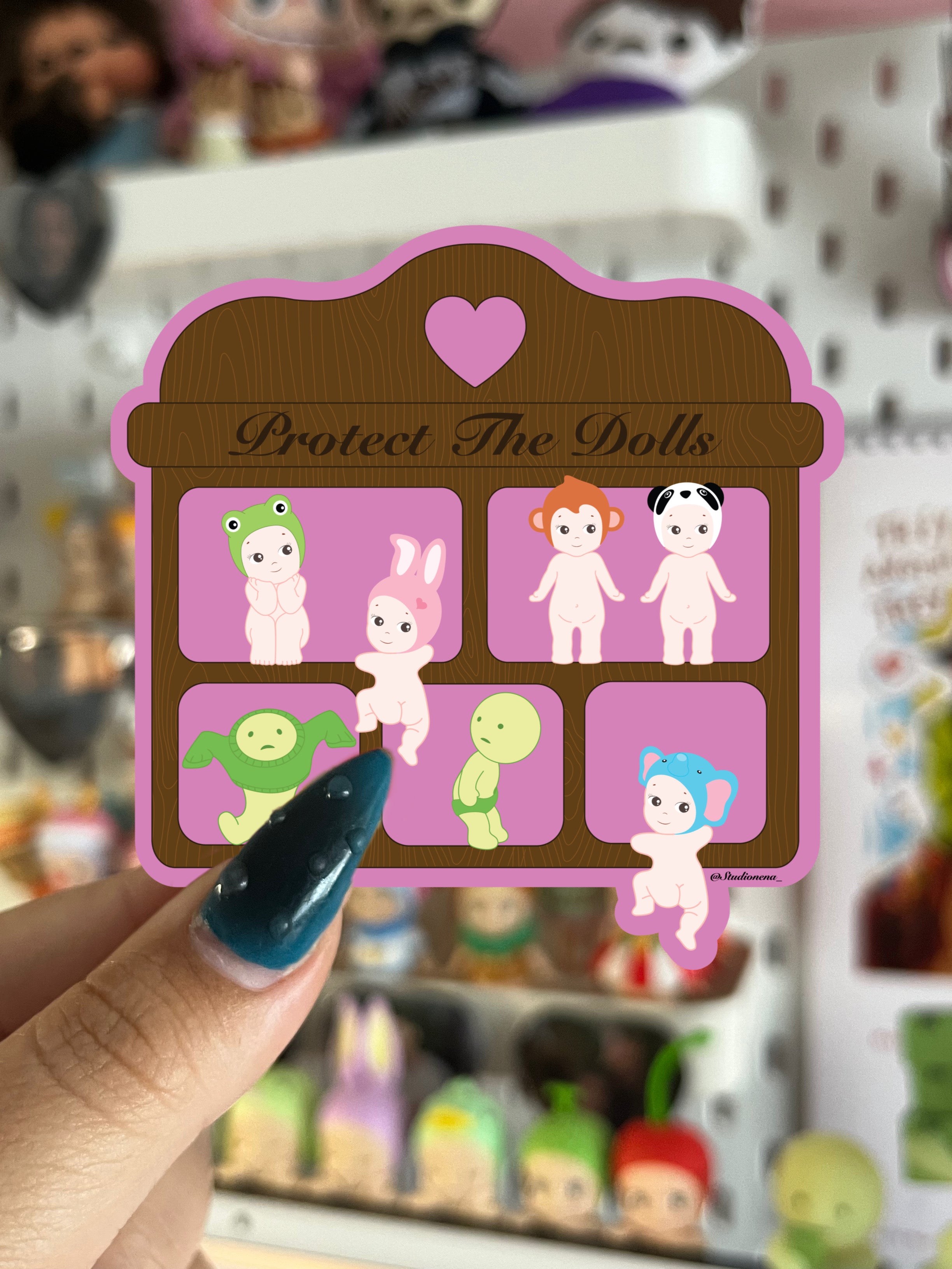 "Protect The Dolls" Sticker – Studio Nena