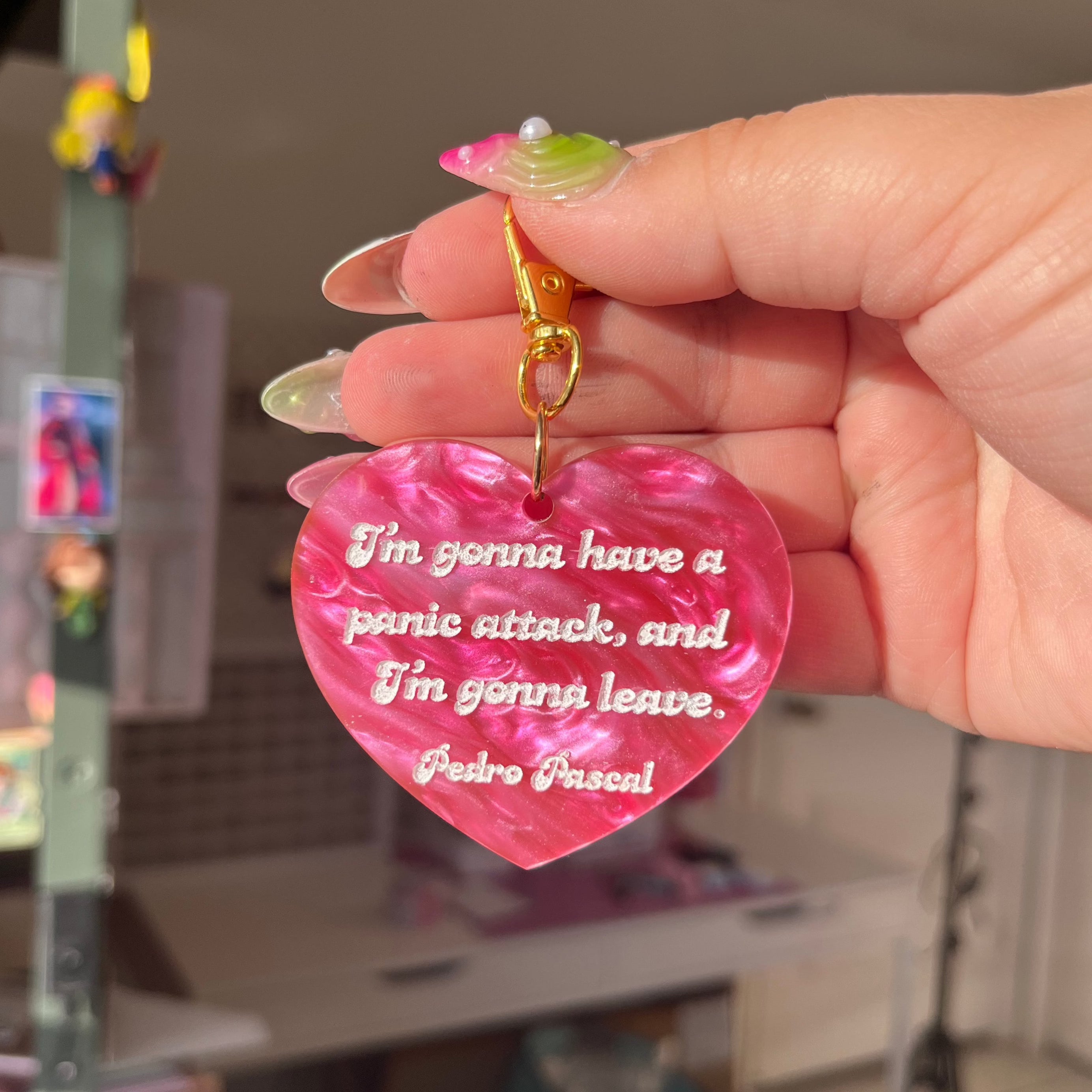 "I'm gonna have a panic attack..." Pedro Pascal Quote Keychain – Studio ...